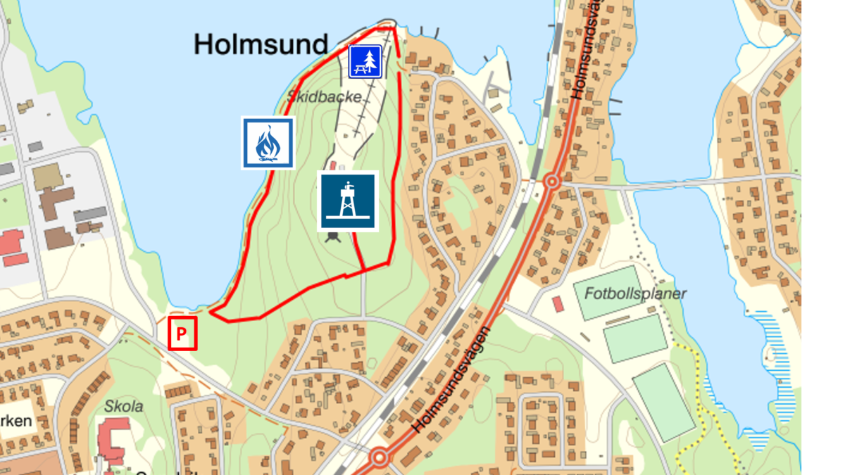 Stigar i Holmsund: Omberget med utsiktstorn - Ävenflykter